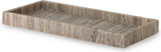 Bloomingville Majsa Tablett aus Marmor in der Farbe Braun, Spülmaschinengeeignet, 38x18 cm, 82058056