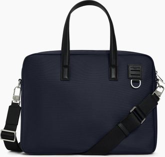 Le Tanneur Porte documents 15 Basile en toile nylon et cuir lisse
