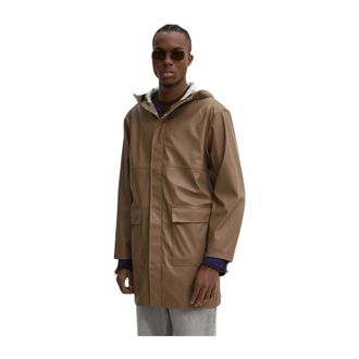 Herschel Long Classic Rain Jacket - Homme - Manteaux - Brun - Taille: M