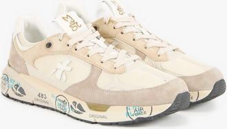 Premiata Baskets Mase 8018 en daim &agrave; logo lat&eacute;ral