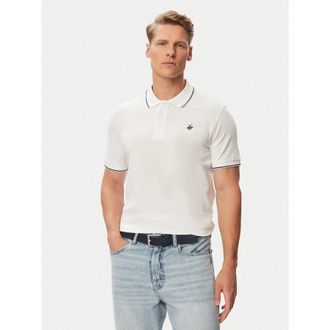Beverly Hills Polo Club Poloshirt P-SS26M-P42561 Wei&szlig; Regular Fit