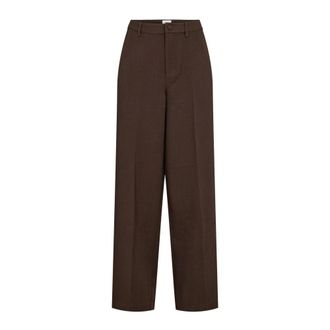 N&uuml;mph Weite Hosen - - Trousers - Damen - Braun - S