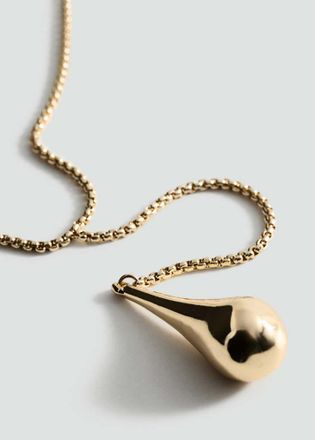 Mango Collier avec pendentif m&eacute;tallique or - Femme - Taille unique - MANGO