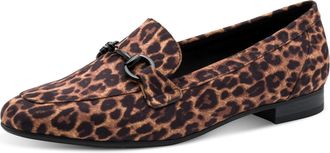 Marco Tozzi Marco Tozzi Damen Loafer ohne Absatz Vegan mit Schnalle, Braun (Leo Cognac), 36 EU