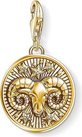 Thomas Sabo Thomas Sabo Damen Charm-Anhänger Sternzeichen Widder Charm Club 925 Sterling Silber 1652-414-39