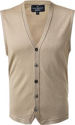 Hackett Herren Strickweste beige unifarben