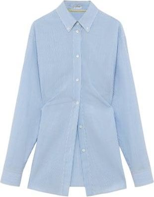 Loewe Chemise drap&eacute;e en laine ray&eacute;e