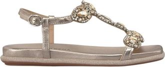 Alma En Pena Alma EN Pena, Femme, Chaussures, Jaune, Taille: 39 EU Sandalette en strass et perles