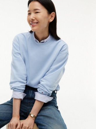 Tommy Hilfiger Sweatshirt SCRIPT TERRY MDRN C-NK SWTSHIRT Baumwolle