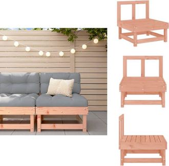 vidaXL Vidaxl - Canap&eacute; central de jardin bois massif douglas - Canap&eacute; Jardin - Mobilier Jardin - Canap&eacute; Ext&eacute;rieur - Meubles De Jardin - Chaise Longue