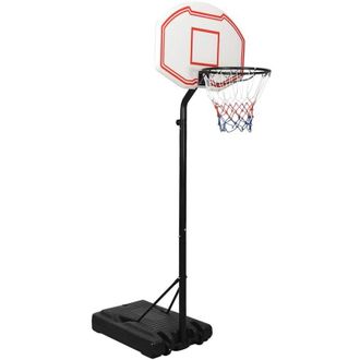 vidaXL Basketballst&auml;nder Wei&szlig; 237-307 cm Polyethylen - Vidaxl