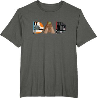 Star Wars Luke Yoda Darth Vader Dad Fathers Day Birthday T-Shirt