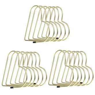 NUOBESTY 3st Kommode Faltbares Dokumentenst&auml;nder Plattenhalter-Schreibtisch Buchst&uuml;tzen F&uuml;r Regale Ende Inhaber Stand Musik Herz B&uuml;cherregal Einstellbar Biblio