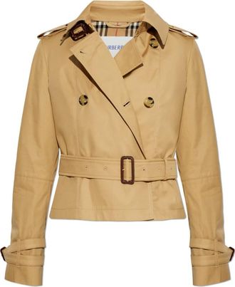 Burberry Femme, Manteaux, Beige, Taille: 34 FR Short Swarby Trench Coat