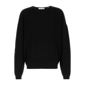 Fear of God Homme, Sweatshirts et sweats &agrave; capuche, Noir, Taille: L Waffle Crewneck 90s Sweater