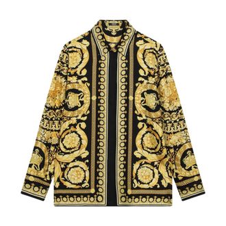 Versace Femme, Blouses et Chemises, Multicolore, Taille: 40 FR Chemise habill&eacute;e &agrave; imprim&eacute; baroque Heritage