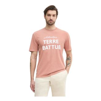 Lacoste Roland-Garros Sandplatz T-Shirt - - Tops - Herren - Orange - 2XL
