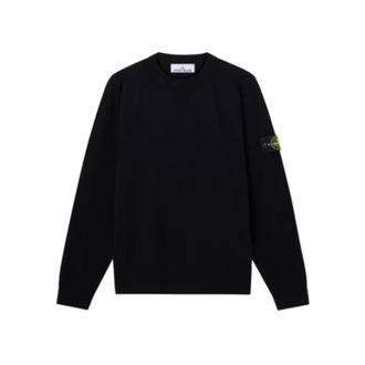 Stone Island Rundhals-Pullover - - Knitwear - Herren - Schwarzk - S