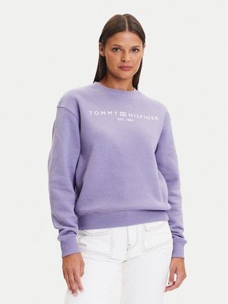 Tommy Hilfiger Sweatshirt WW0WW39791 Violett Relaxed Fit