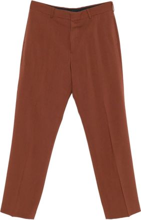 Paul Smith pantalon en laine &agrave; coupe droite - Marron