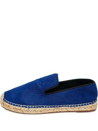 Celine espadrilles en poils de veau - Bleu