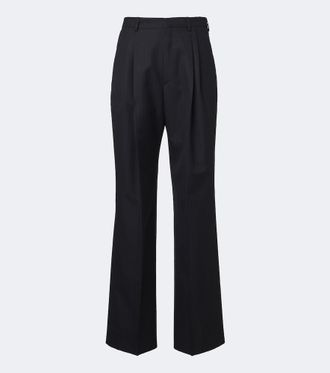 Dries Van Noten Weite Hose aus Wolle