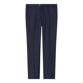 Oscar Jacobson Regular Fit Karierte Hose - - Trousers - Herren - Blau - 2XL