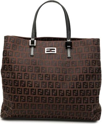 Fendi Shopper - Zucchino Canvas Tote - Gr. unisize - in Braun - f&uuml;r Damen