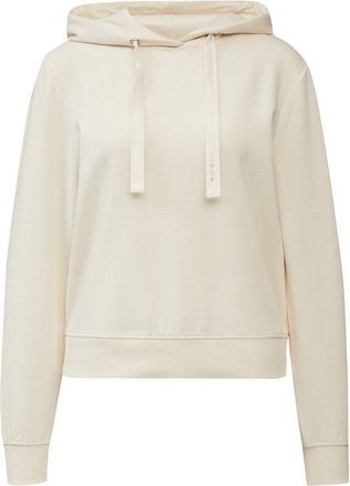 Comma Sweatshirt Sweatshirt Sweatshirt mit Kapuze und Schmucksteinchen