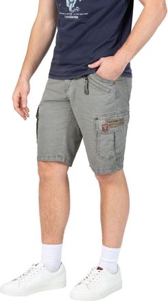 Timezone Herren Cargo Bermuda Shorts Regular RYKERTZ Short Mid Waist Regular Fit, Größe:W 40, Farbe:1202-8685 Washed Pearl Grey