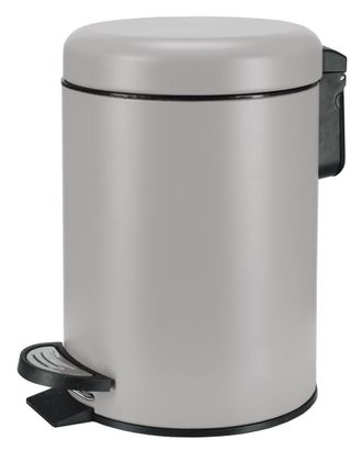 Kleine Wolke Kosmetikeimer One, Farbe: Platin, Material: Edelstahl/PP, Gr&ouml;&szlig;e: Eimer 3 Liter 16,8 cm x 25 cm