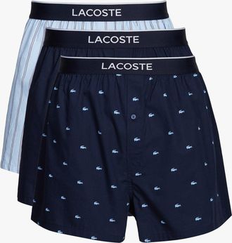 Lacoste Lot de 3 cale&ccedil;ons en coton