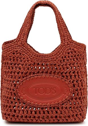 Tod's Femme, Sacs, Brun, Taille: ONE Size Ebl Due Manici Mini