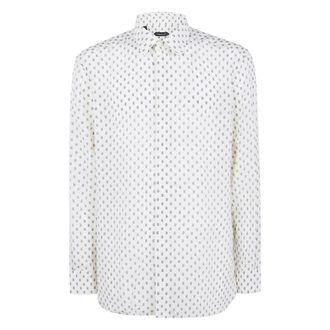 Tom Ford Homme, Chemises, Multicolore, Taille: XL Crepe de Chine Paisley Print Fluid Fit Shirt