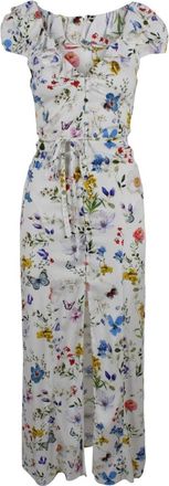 Alice & Olivia Femme, Robes, Blanc, Taille: 34 FR Floral Midi Dress