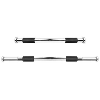 Spokey Shaper 1 Klimmzugstange f&uuml;r T&uuml;rrahmen 62-100 cm | T&uuml;rreck aus verchromtem Stahl, 2 Handgriffe mit Schaumstoff &uuml;berzogen | T&uuml;rrahmenschutz durch Gummi-