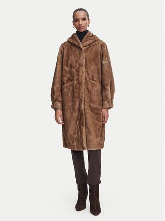 Rinascimento Rinascimento Pelzmantel CFC0127148003 Beige Oversize