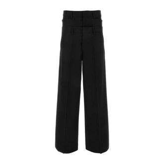 Dsquared2 Stylische Wide Hosen - - Trousers - Damen - Schwarzk - XS