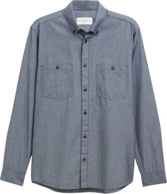 Tom Tailor Freizeithemden - - Shirts - Herren - Blau - M