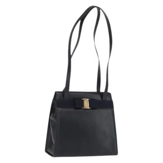 Ferragamo Sac bandouli&egrave;re en cuir Pre-owned - Femme - Pre-owned - Bleu - Taille: ONE Size