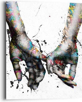 Reinders Wandbild, Liebe, Schlafzimmer, Bilder, Wanddeko, Room Decor, MDF, Mehrfarbig, 50 x 40