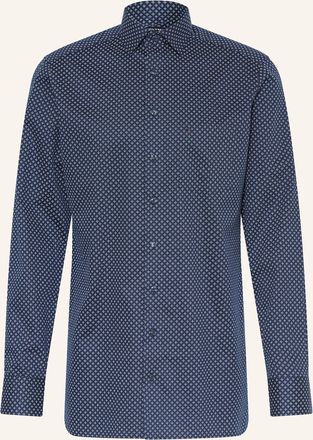 Olymp Hemd Luxor Modern Fit Mit Extralangem Arm blau