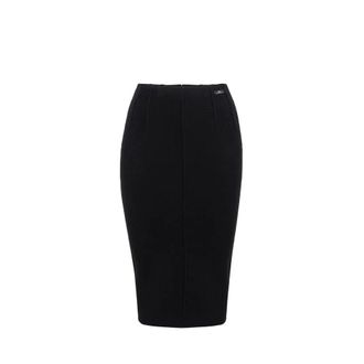 Elisabetta Franchi Femme, Jupes, Noir, Taille: 42 FR Knitted Wool Skirt