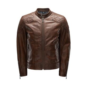 Belstaff Homme, Vestes, Brun, Taille: L Veste Outlaw en cuir cir&eacute; &agrave; la main