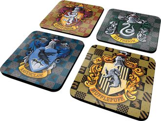 Harry Potter Schirme 4 Untersetzer Set,10 x 10 cm