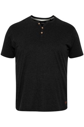 Solid SDVolker BT Herren Big & Tall T-Shirt Kurzarm Shirt mit Grandad Ausschnitt, Gr&ouml;&szlig;e:5XL, Farbe:Black (799000)