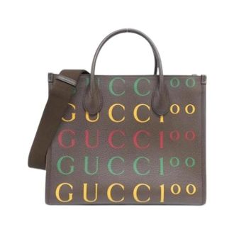 Gucci unisex, Pre-owned, Brun, Taille: ONE Size Sac fourre-tout vintage Pre-owned