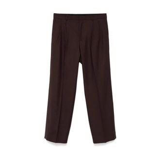 Sunflower Braune Twill Wide Leg Hose - - Trousers - Herren - Braun - M