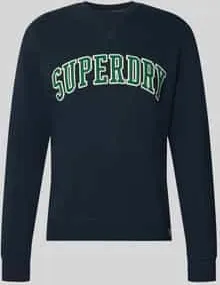 Superdry Regular Fit Sweatshirt aus Baumwoll-Mix mit Logo-Stickerei
