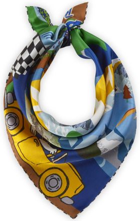 Codello Peanuts Nickituch Seide Peanuts-Racing-Team-Motiv Farbe blau